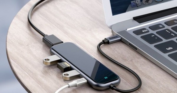 Baseus Multi-functional HUB (Type-C to 3xUSB3.0+HDMI+PD) Deep gray ...