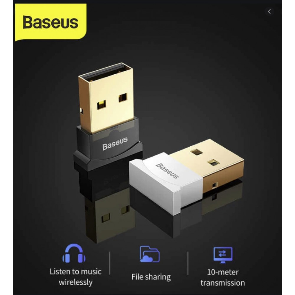 Baseus USB Bluetooth Adapter Dongle 4.0 for PC AUX Music Computer ...