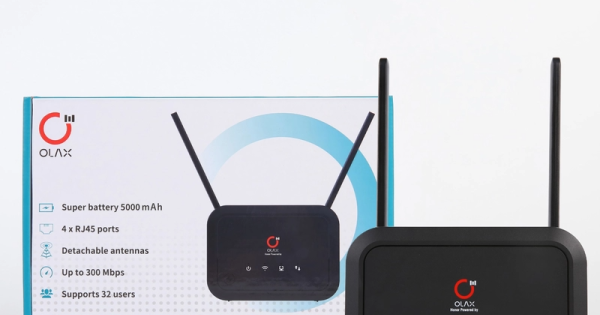 OLAX AX8 Pro CAT4 WIFI 6 5000mah Battery Europe Bands With SMA Antenna ...