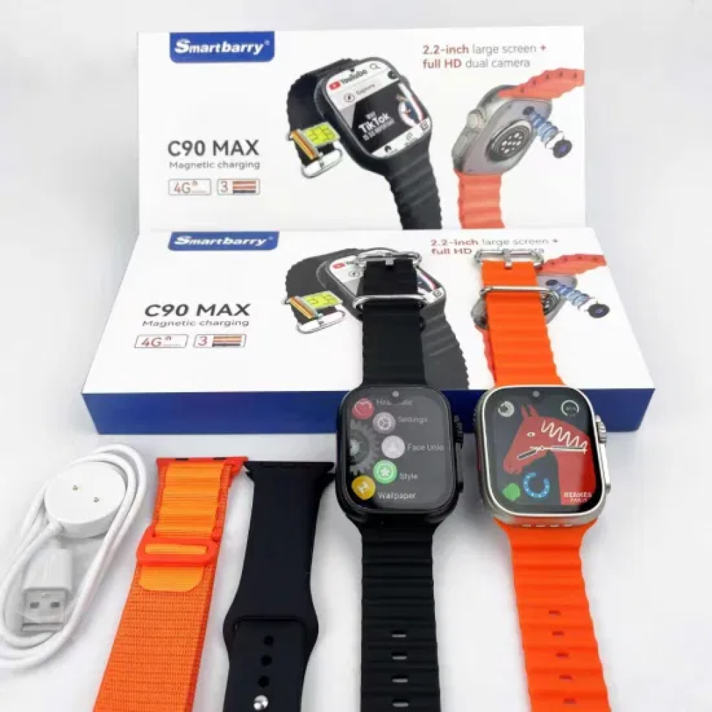 Smartbarry C90 Max Android Smart Watch with Dual Camera Price in bd 2023