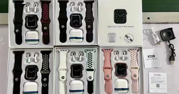 T55 Pro Max Smart Watch with Earbuds Price in BD