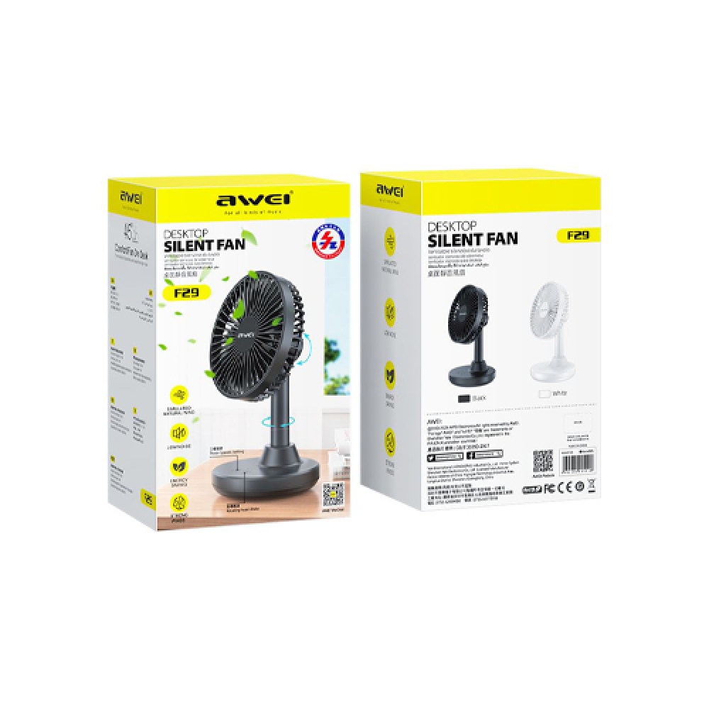Awei F29 Desktop Oscillating Rechargeable Fan Price in BD 2023